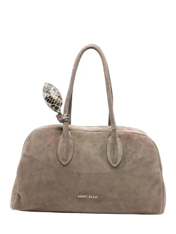 MARC ELLIS Bilbao Bow Cm Leather Tote Bag - Neutrals