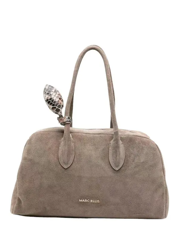 MARC ELLIS Bilbao Bow Cm Leather Tote Bag - Neutrals