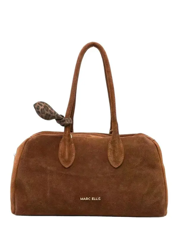 MARC ELLIS Bilbao Bow-detail Tote Bag - Brown