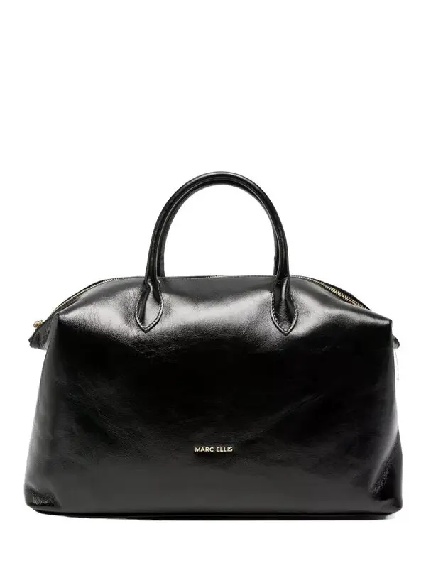 MARC ELLIS Leather Tote Bag - Black