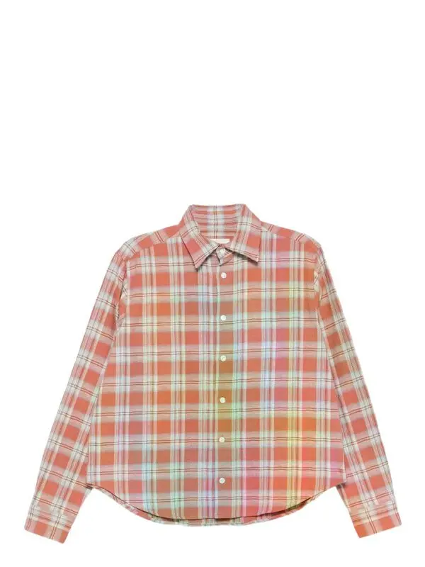SECOND / LAYER Sherman Checked Shirt - Red