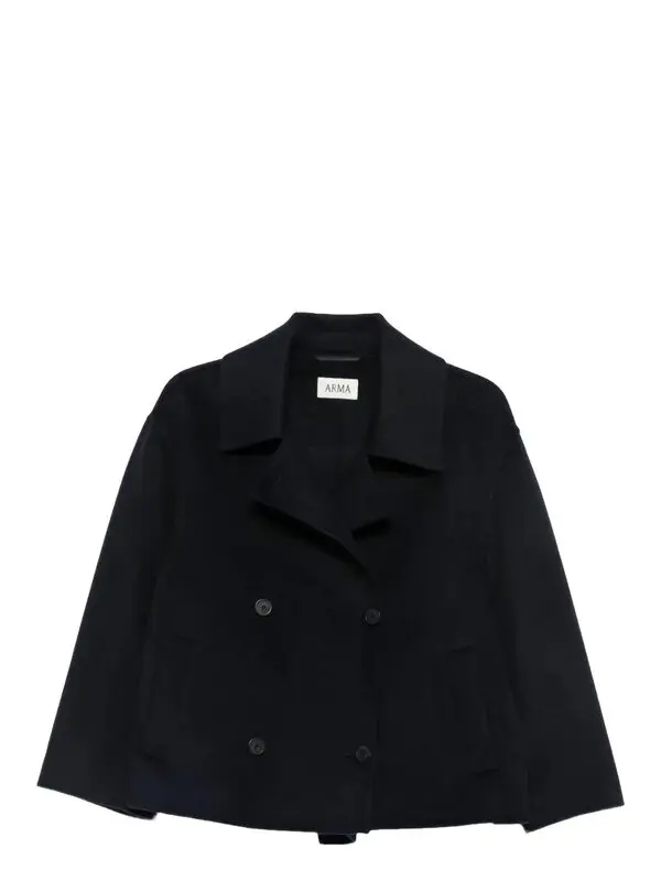 ARMA Manila Double-breasted Wool Jacket - Blue
