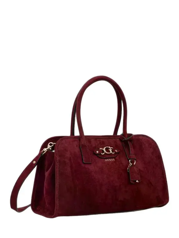 Guess Samantha Logo-plaque Tote Bag - Red