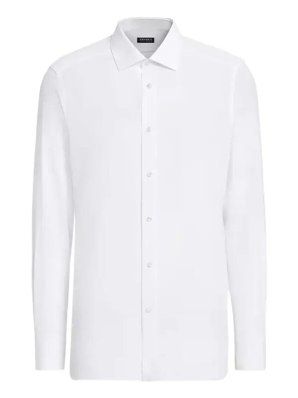 Zegna Spread-collar Shirt - White