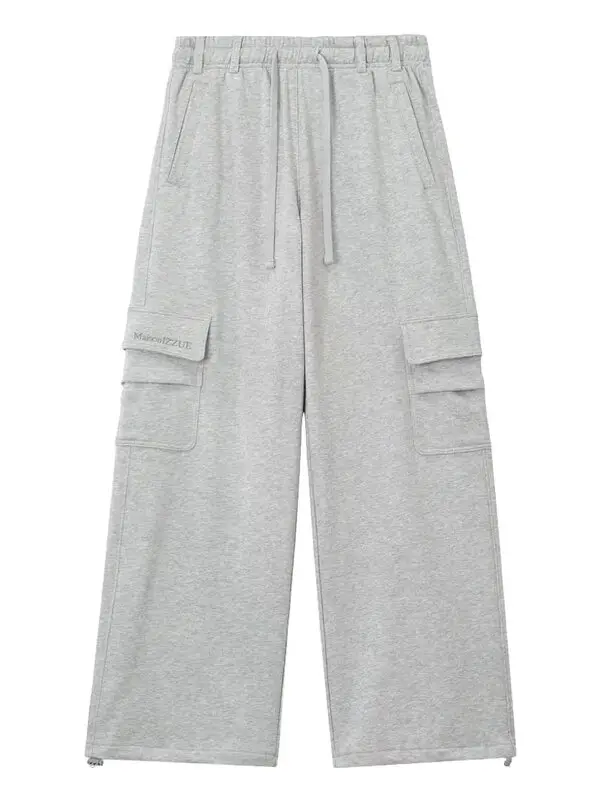 Izzue Drawstring Cargo Track Pants - Grey