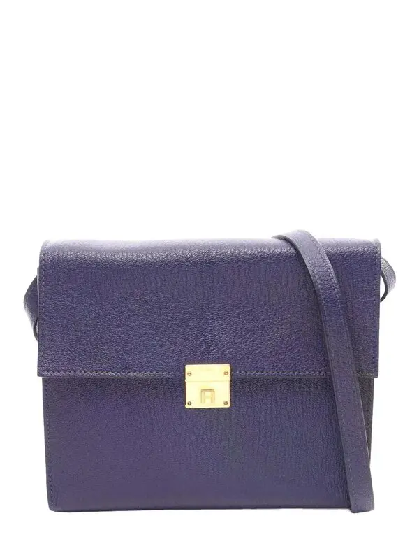 Hermès 2019 Chevre Mysore Clic 16 Wallet On Strap Crossbody Bag - Blue