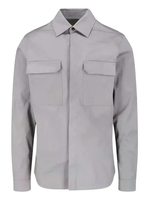 Rick Owens Flap-pocket Shirt - Grey