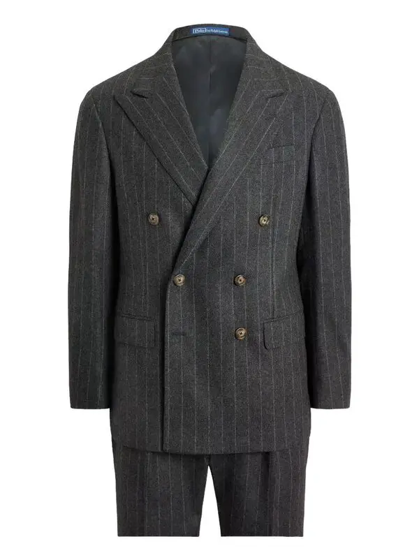 Polo Ralph Lauren Polo Tailored Fit Chalk-stripe Wool Suit - Grey