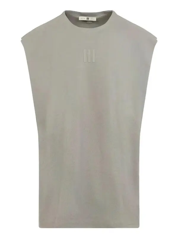 Fear Of God Perforated Logo-print T-shirt - Neutrals