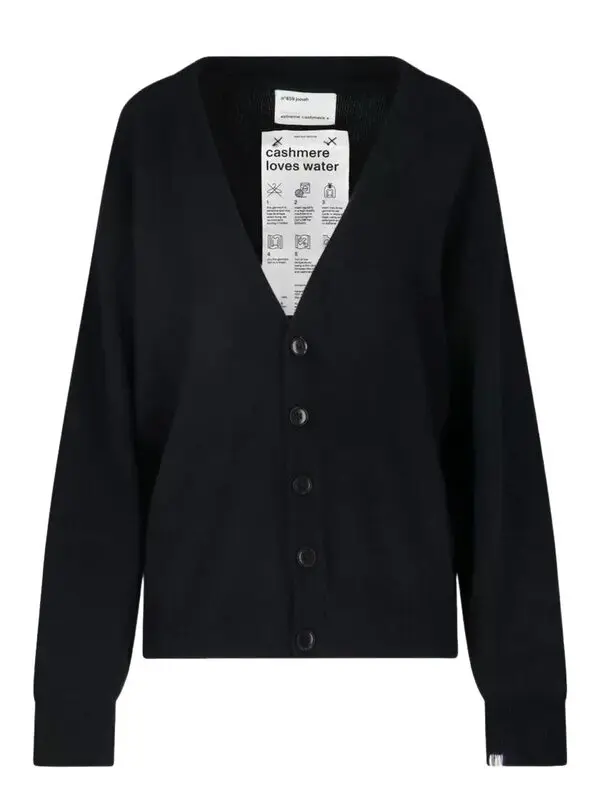 Extreme Cashmere Jonah V-neck Cardigan - Black