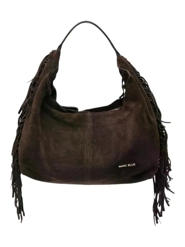 MARC ELLIS Aria Fringe-trim Shoulder Bag - Brown