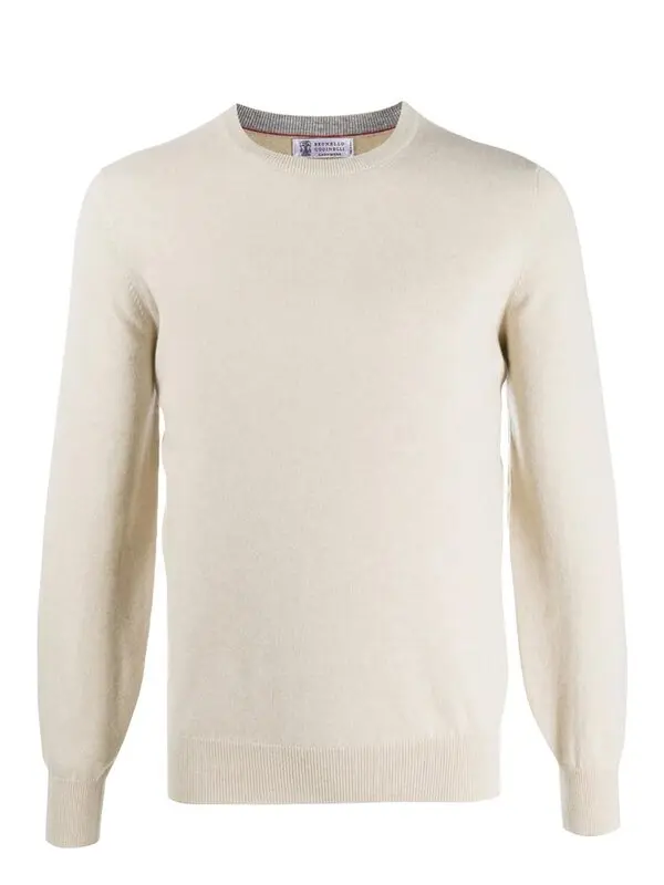 Brunello Cucinelli Neutrals Sweaters & Knitwear Jumpers - Cream