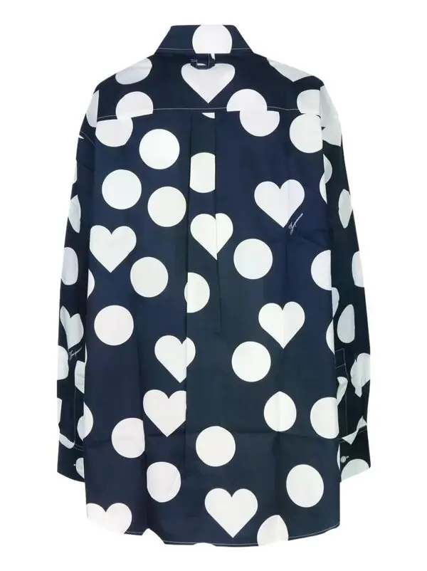 Jacquemus The Camargue Shirt Polka-dot Heart - Blue