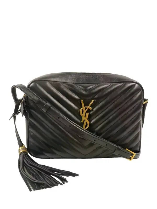 Saint Laurent Lou Quilted Camera Bag - Black