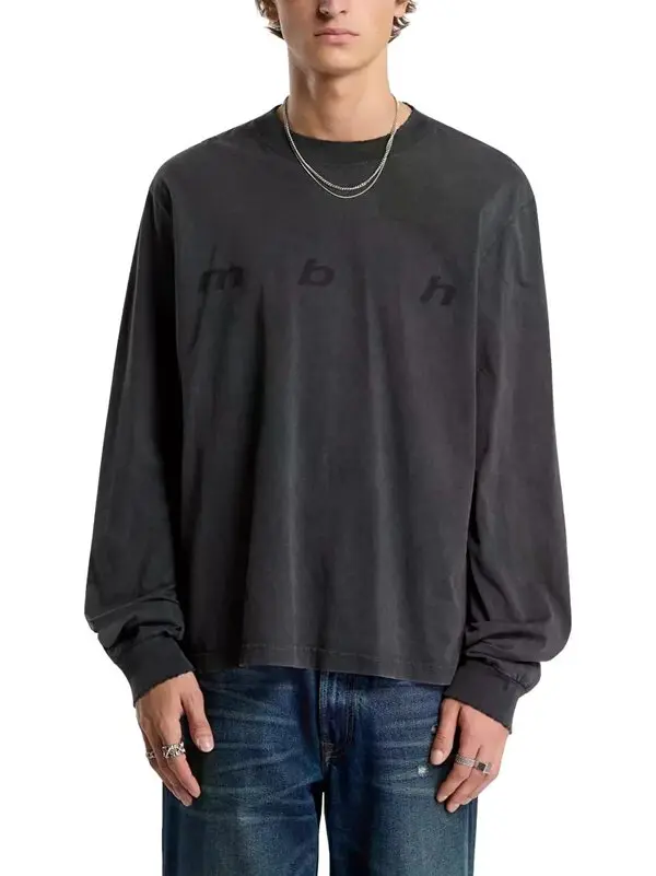 MISBHV Logo-print Long-sleeved T-shirt - Black