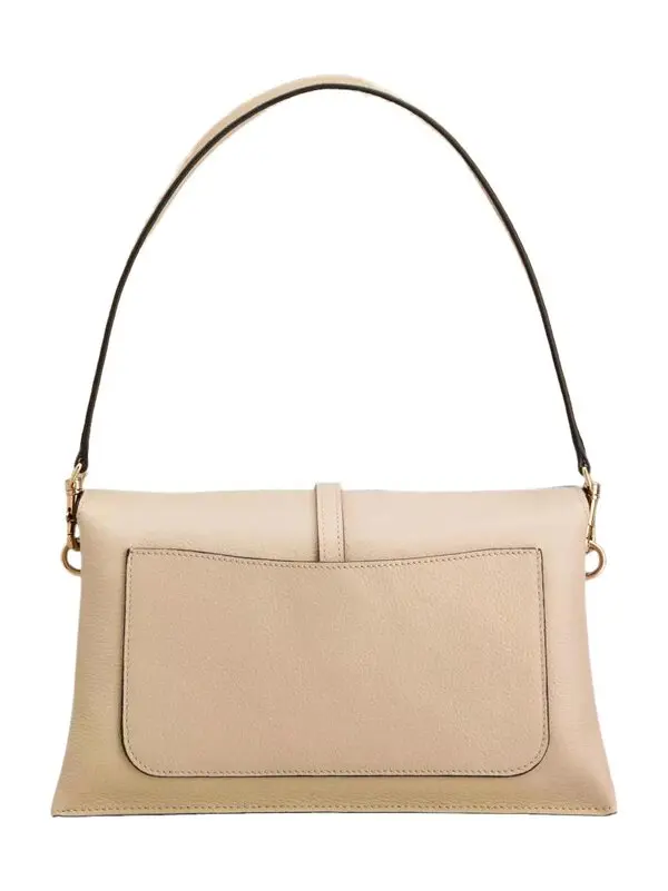 TOD'S T Timeless Leather Shoulder Bag - Neutrals