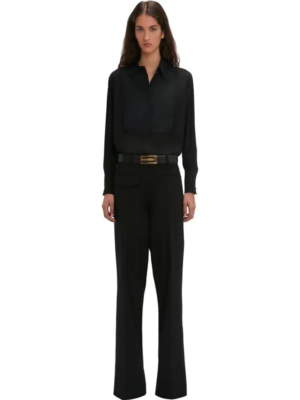 Victoria Beckham Reverse Front Trouser - Black
