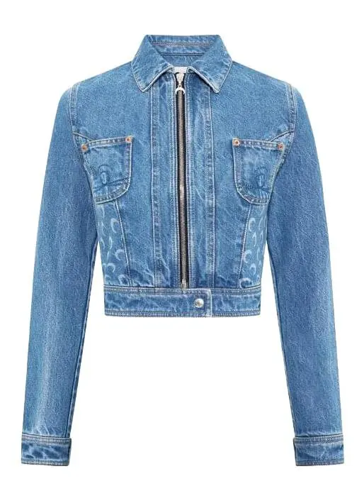 MARINE SERRE Jackets Denim Jackets - Blue