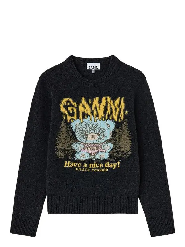 GANNI Knitwear Jumpers - Black