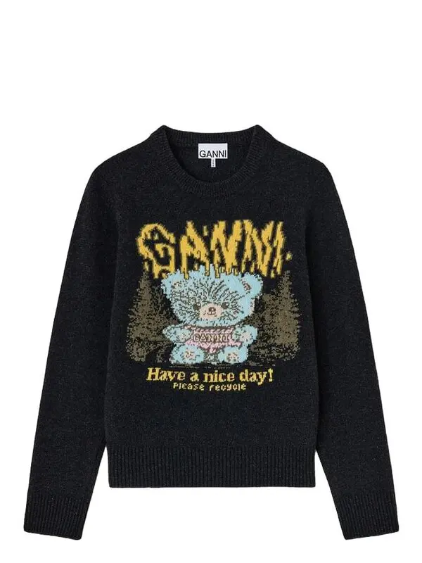 GANNI Knitwear Jumpers - Black