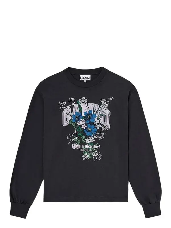GANNI Tops T-shirts & Jerseys - Black