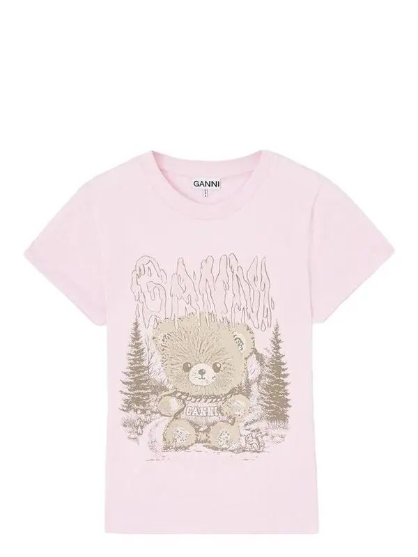 GANNI Tops T-shirts & Jerseys - Pink