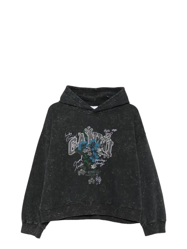 GANNI Grey Tops Hoodies - Gray