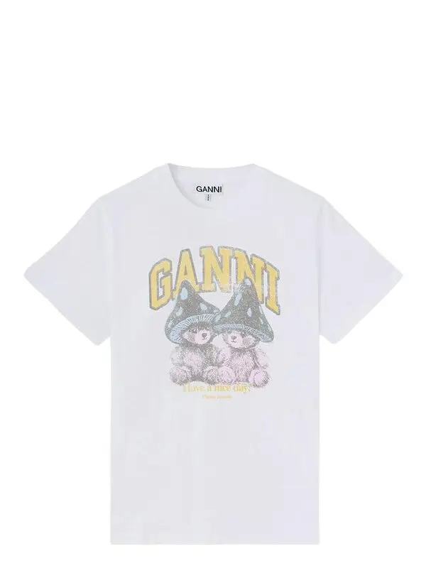 GANNI Tops T-shirts & Jerseys - White