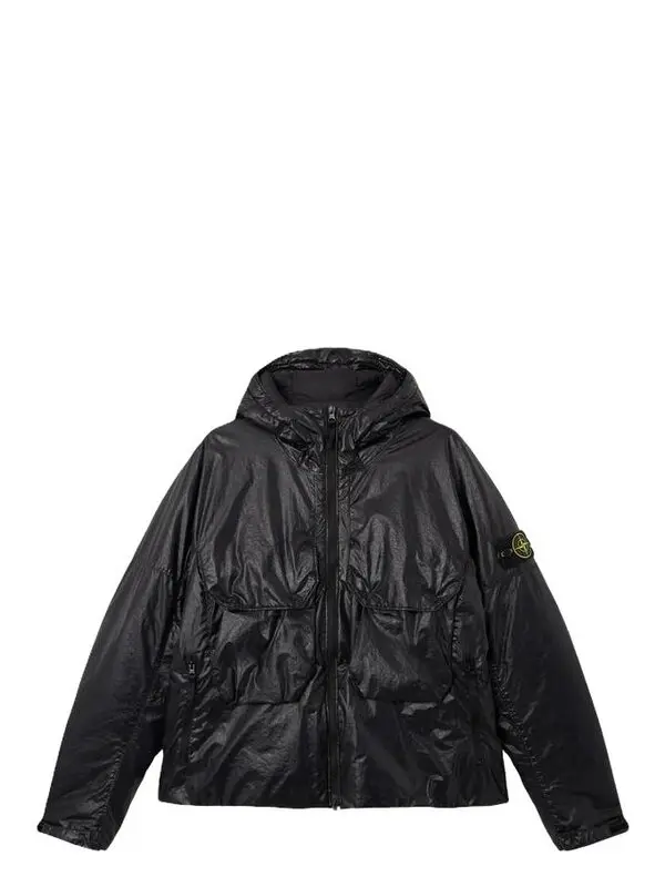 Stone Island Jackets Hooded Jackets - Black