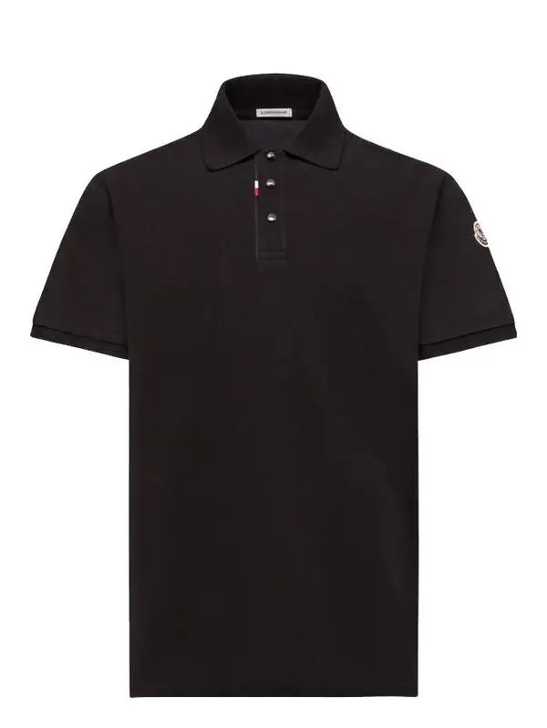 Moncler Polo Shirts - Black