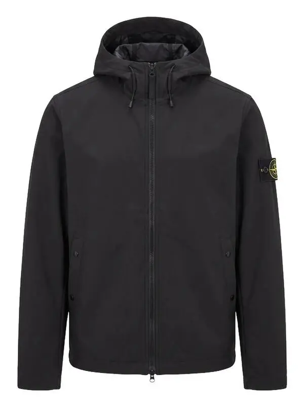 Stone Island Jackets Hooded Jackets - Black