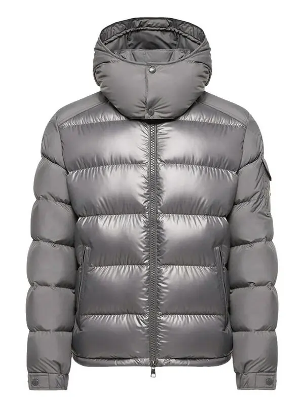 Moncler Grey Jackets Padded & Down Jackets - Gray