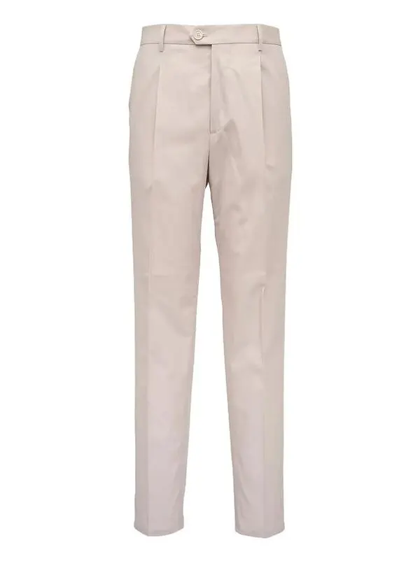Brunello Cucinelli Neutrals Trousers Regular & Straight-leg Trousers - Cream
