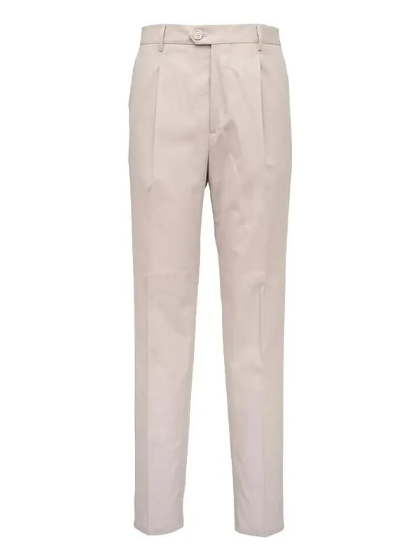 Brunello Cucinelli Neutrals Trousers Regular & Straight-leg Trousers - Cream