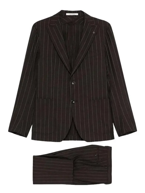 Tagliatore Suits Single Breasted Suits - Brown