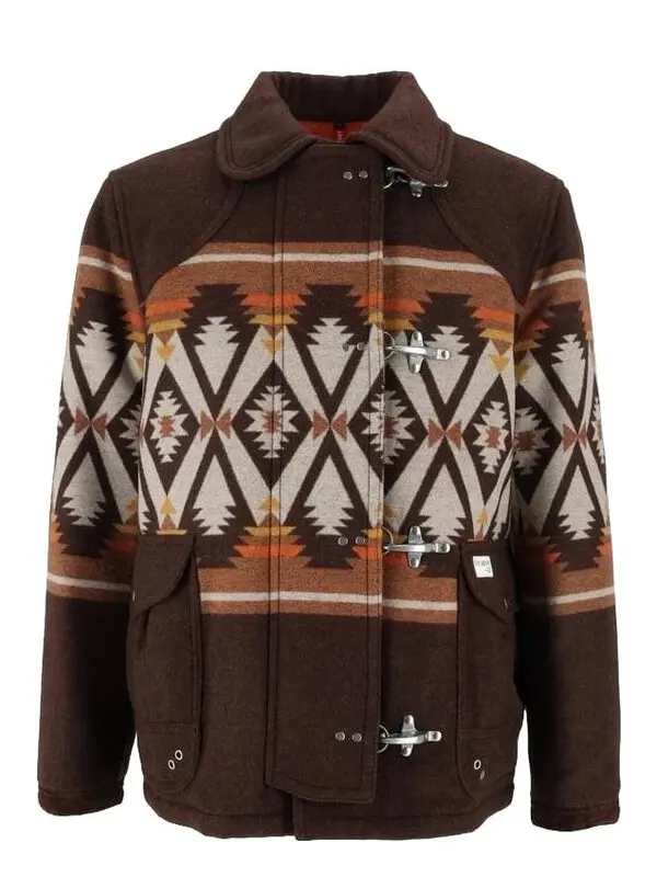 FAY Jackets Oversized Jackets - Brown