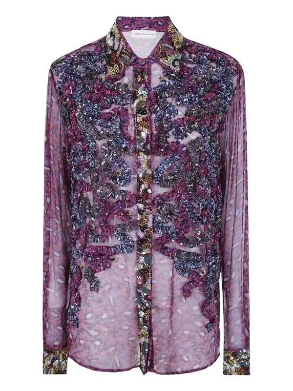 Dries Van Noten Tops Shirts - Purple
