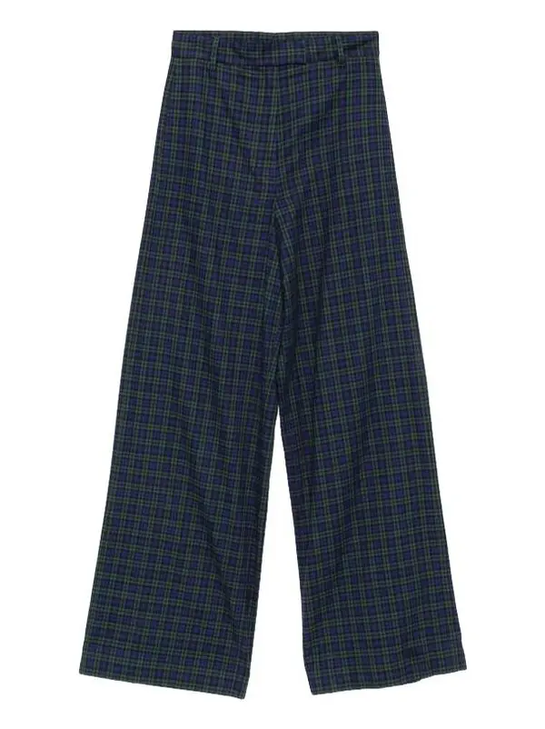 Dries Van Noten Trousers Palazzo Pants - Blue