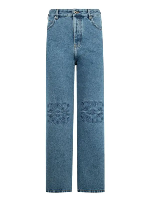 Loewe Anagram Baggy Denim Jeans - Multicolor