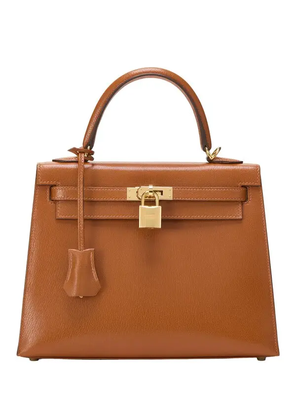 Hermès Chevre Chamkila Kelly Sellier 25 - Apricot
