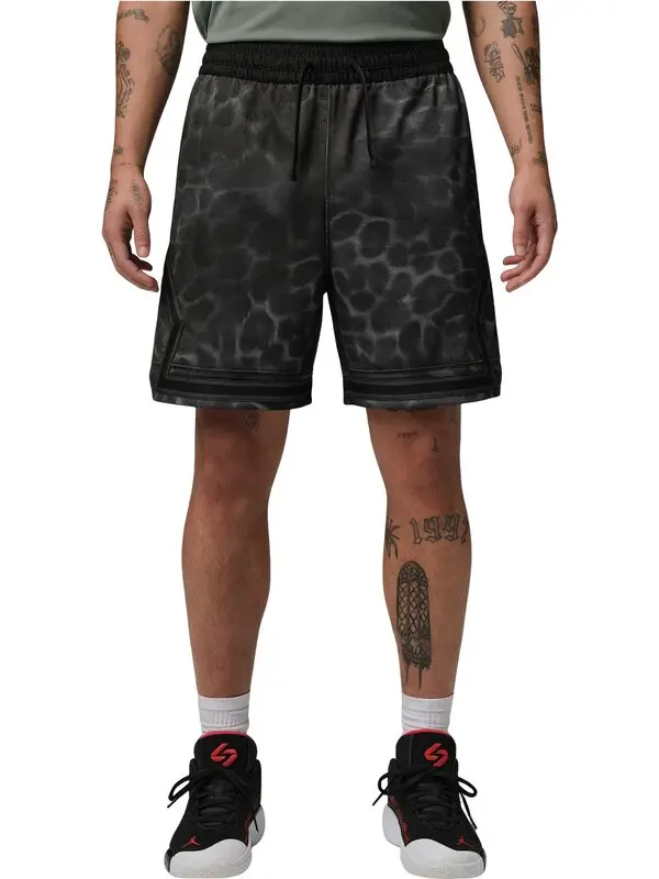 JORDAN Sport Dri-fit Printed Diamond Shorts - Black