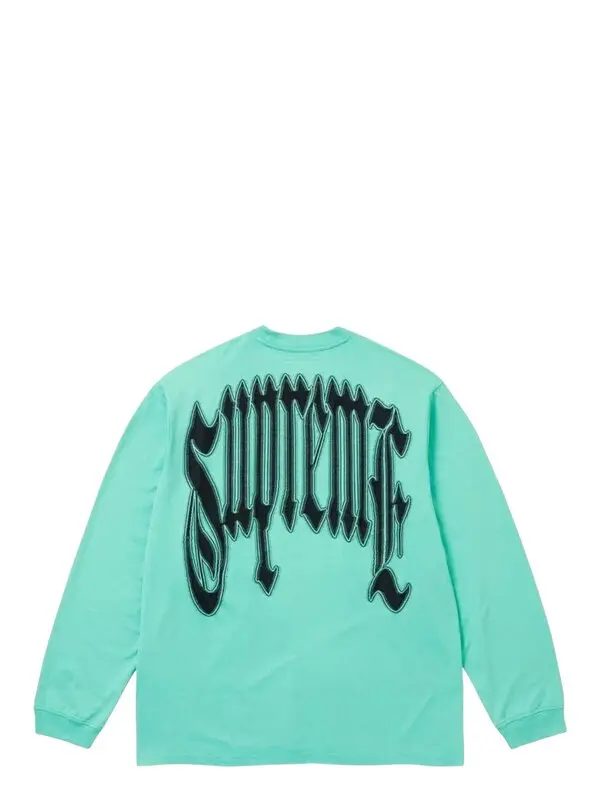 Supreme Fw26 Intarsia L/s T-shirt - Teal