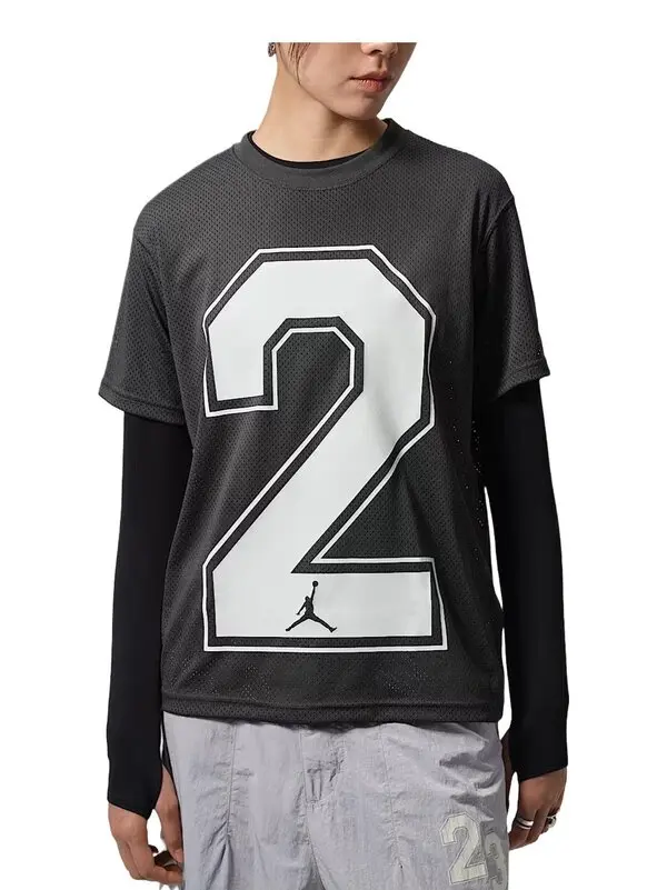 JORDAN Flight Girlfriend T-shirt - Anthracite