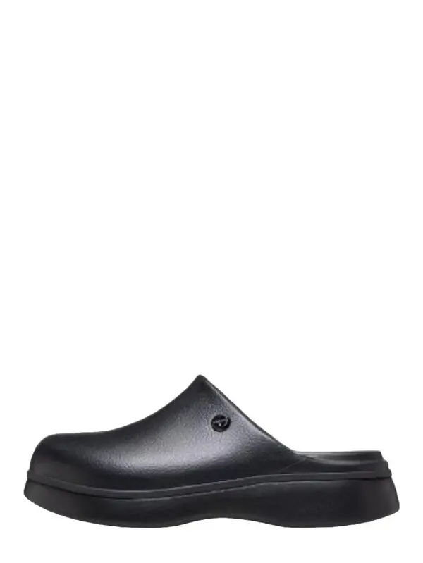 CROCS Dylan Notched Chestnut Platform - Black