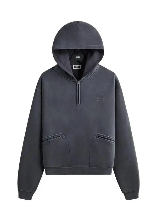 Kith Wilder Quarter Zip Hoodie - Void