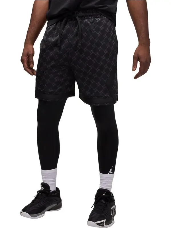 JORDAN Sport Dri-fit Printed Diamond Shorts - Black