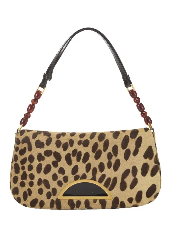 Dior Ponyhair Malice Shoulder Bag - Brown