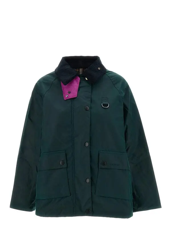 Barbour X Paul Smith Giacca Spey Wax - Verde