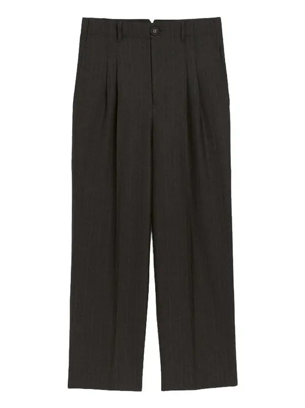 AMI Paris Grey Trousers Tailored Trousers - Gray
