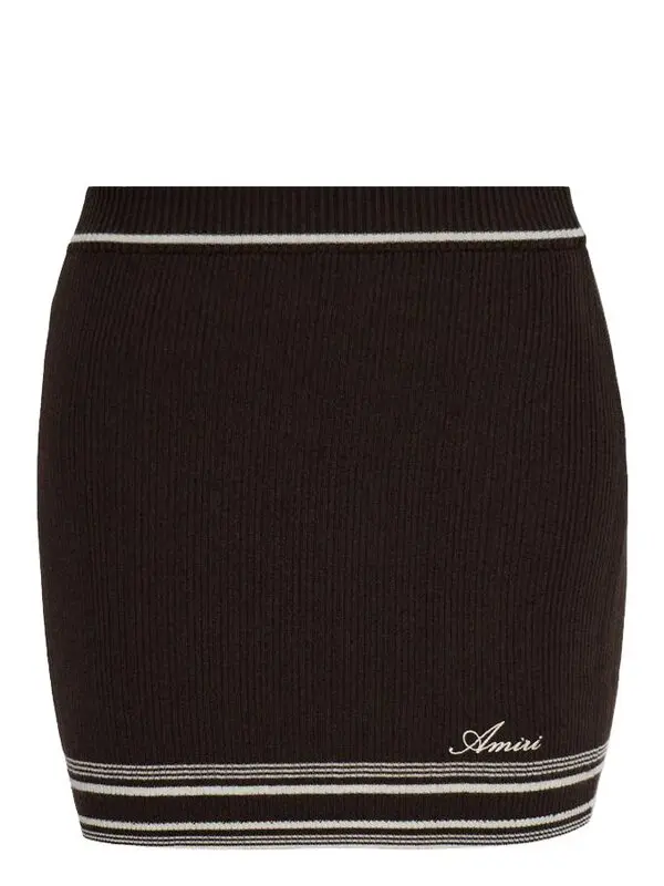 Amiri Skirts Straight Skirts - Brown